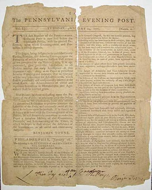 Pennsylvania Evening Post Pennsylvania Evening Post